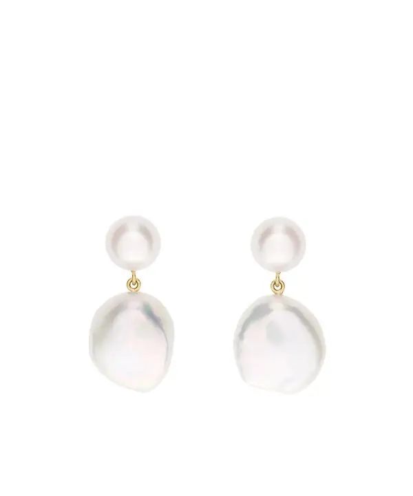 Sophie Bille Brahe Pearl Drop Earrings - White