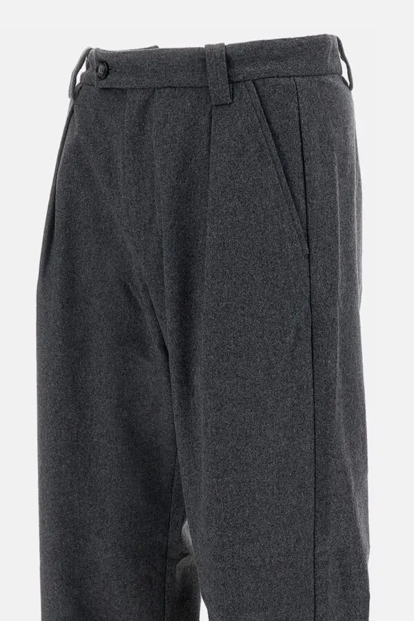A.p.c. Pleated Wool-blend Trousers