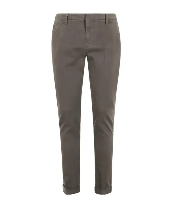 DONDUP Cuffed-hem Chinos - Black