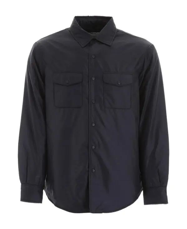 Aspesi Chest-pocketed Buttoned Shirt Jacket - Black