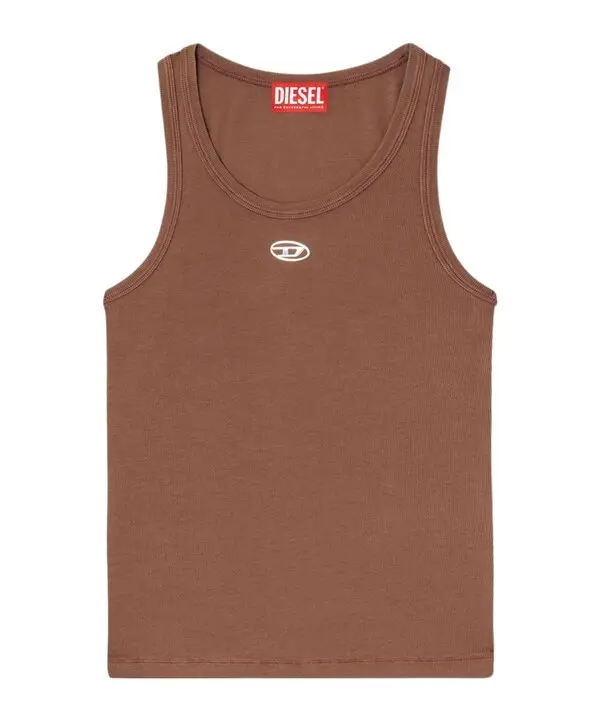 DIESEL® Ribbed Tank Top - Brown