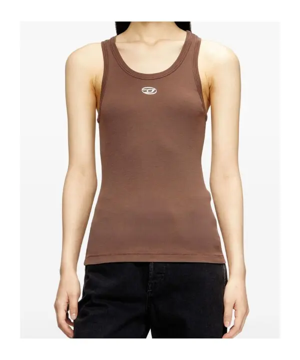 DIESEL® Ribbed Tank Top - Brown