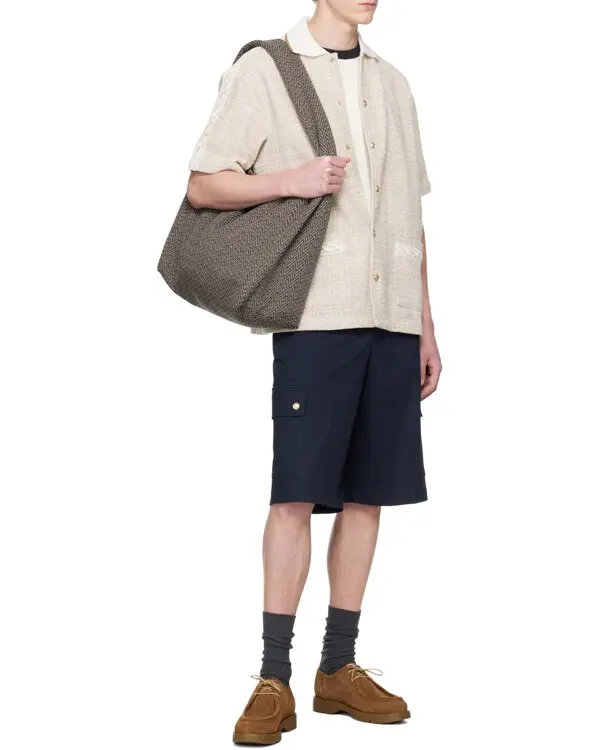 Drole De Monsieur Le Short Workwear Chevron Shorts