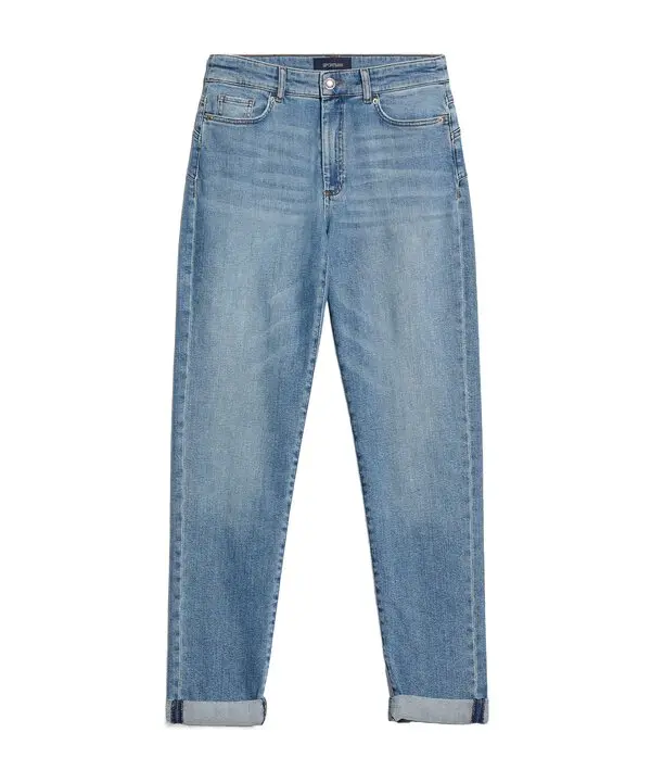 Sportmax Logo Patch Straight Leg Jeans