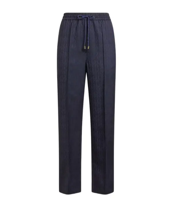 Etro Wool Jacquard Jogging Trousers