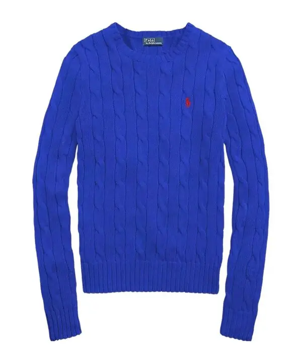 Polo Ralph Lauren Crewneck Cable Knit Jumper - Blue