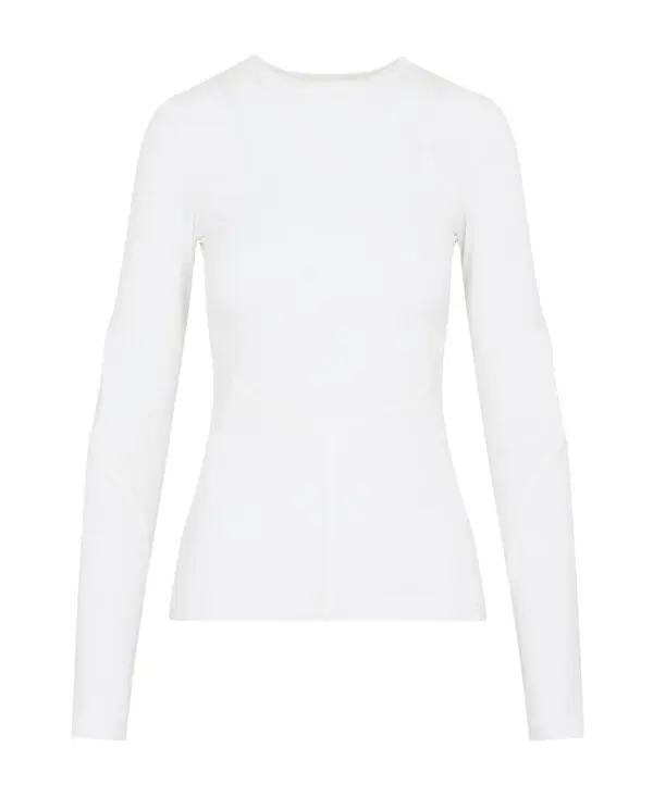 Givenchy Cut-out Knit Long Sleeve Top - White