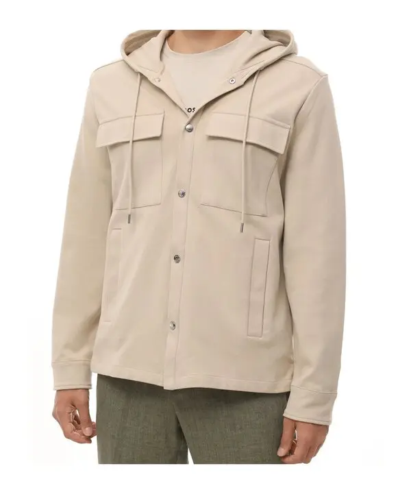 Hugo Boss Casual Jacket With Drawstring Hood