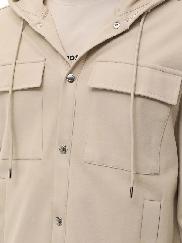 Hugo Boss Casual Jacket With Drawstring Hood