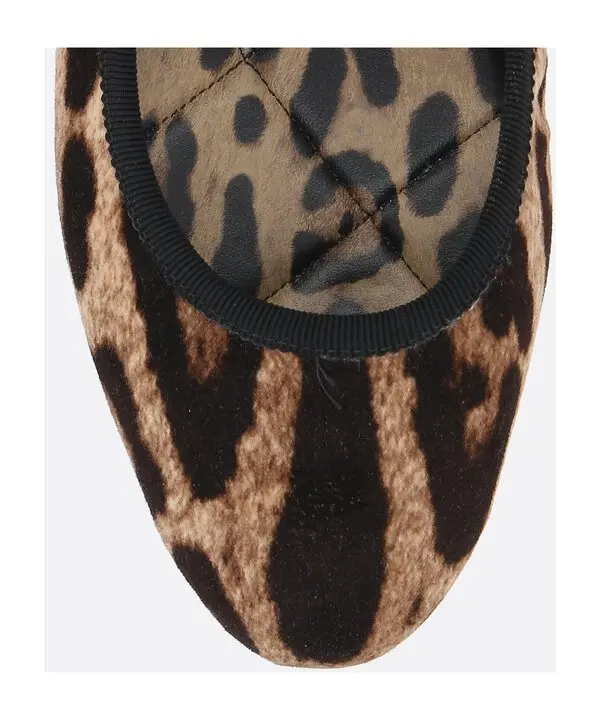 Dolce & Gabbana Leopard-printed Ballerina Flats