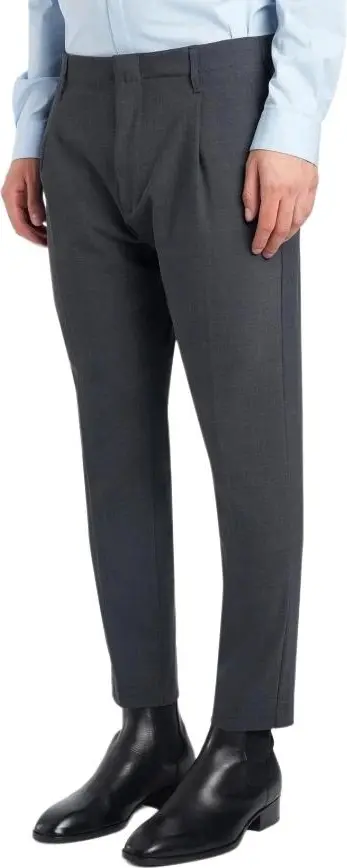 DONDUP Tapered Trousers With Pleats