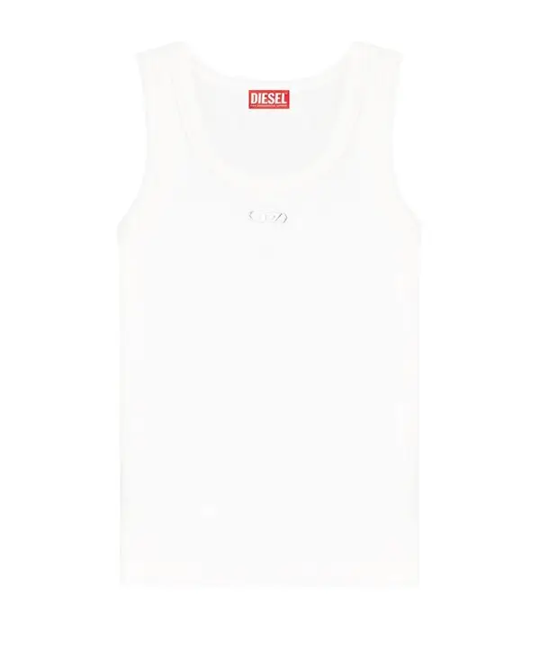 DIESEL® Ribbed Tank Top - White