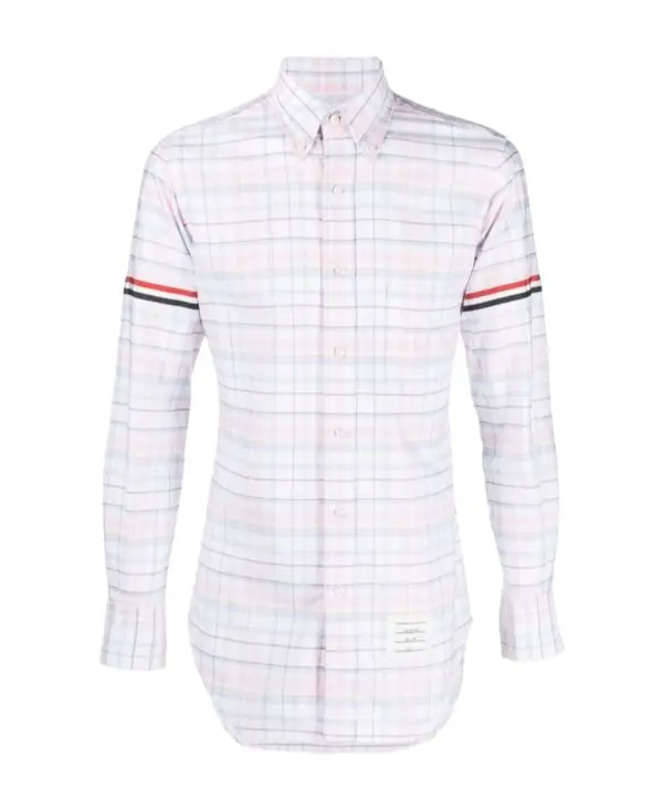 Thom Browne Checked Long-sleeved Shirt