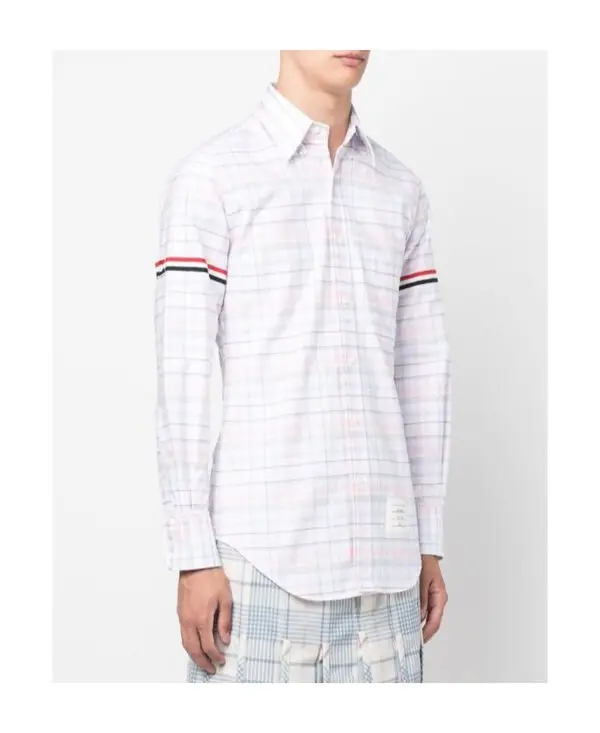 Thom Browne Checked Long-sleeved Shirt