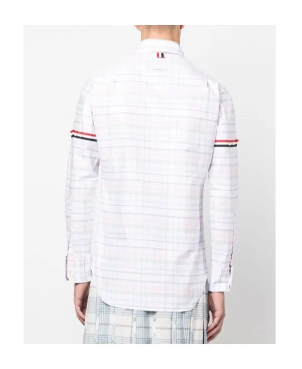 Thom Browne Checked Long-sleeved Shirt