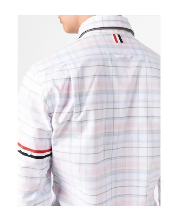Thom Browne Checked Long-sleeved Shirt