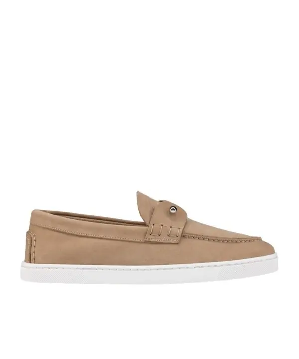 CHRISTIAN LOUBOUTIN Chambeliboat Slip-on Boat Shoes - Nude