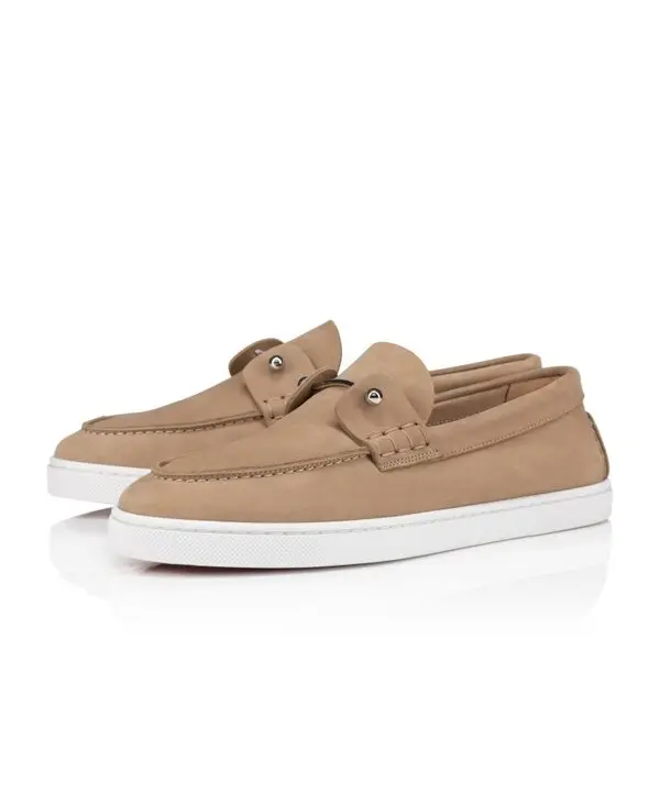 CHRISTIAN LOUBOUTIN Chambeliboat Slip-on Boat Shoes - Nude