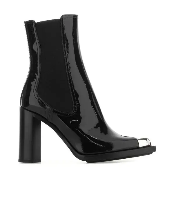 Alexander McQueen Block Heel Ankle Boots