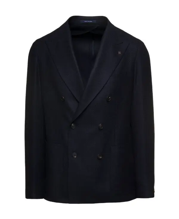 Tagliatore Peak-lapels Double-breasted Blazer - Black