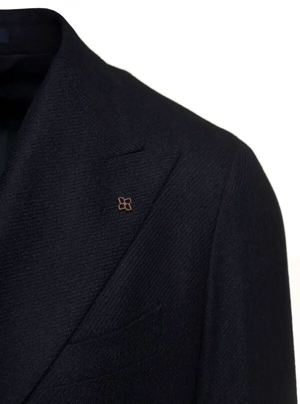 Tagliatore Peak-lapels Double-breasted Blazer - Black