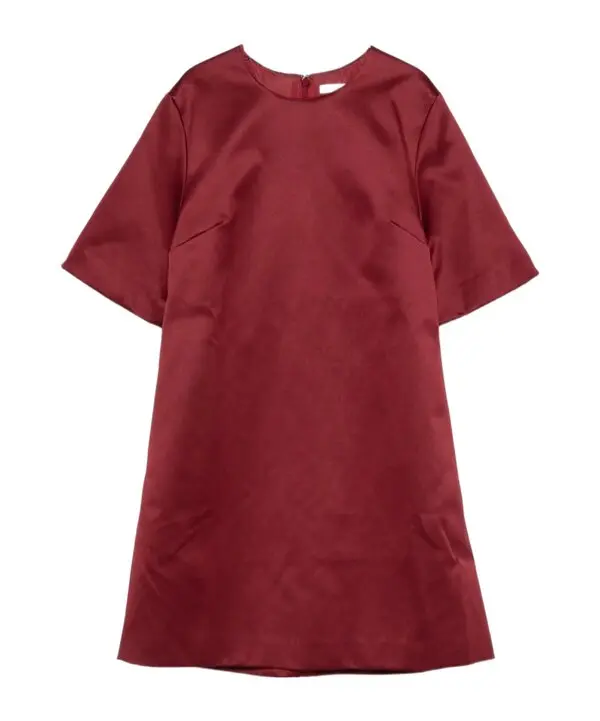BY MALENE BIRGER Crewneck Short Sleeve Dress - Red