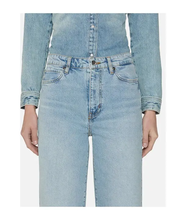 FRAME Straight-leg Jeans - Gray