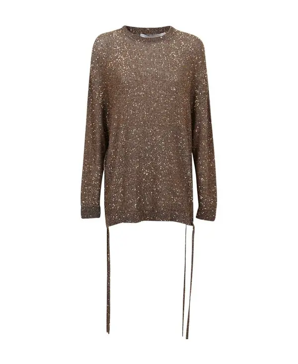 Stella McCartney Sequined Long-sleeve Pullover - Brown