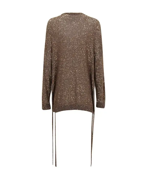 Stella McCartney Sequined Long-sleeve Pullover - Brown