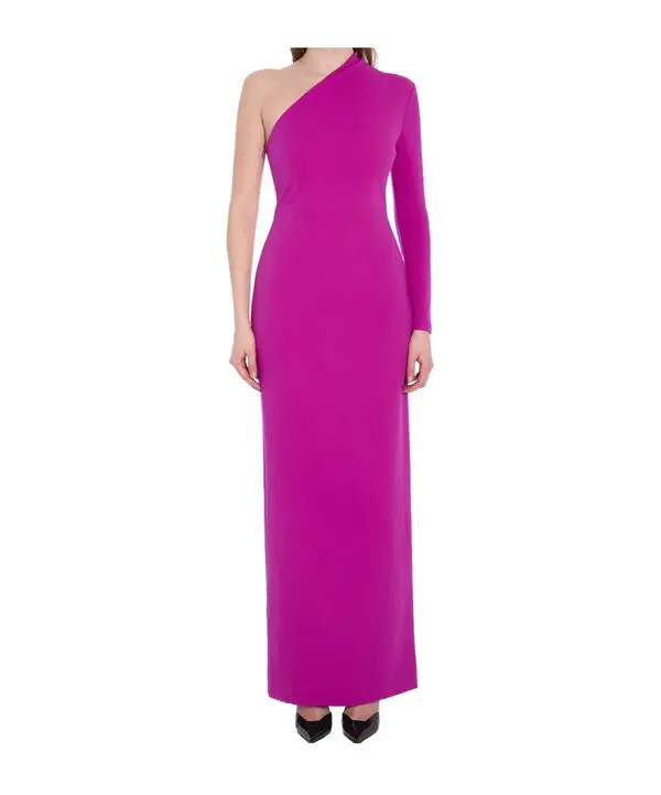 Solace London Asymmetrical One-shoulder Maxi Dress With Slit