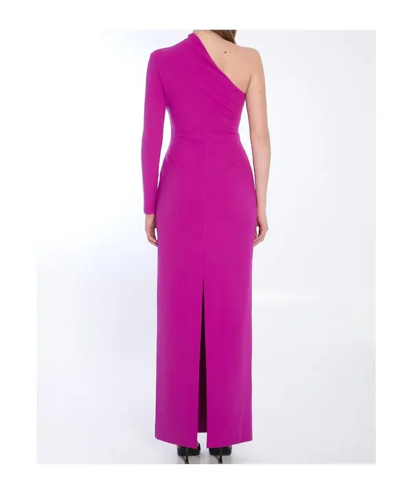 Solace London Asymmetrical One-shoulder Maxi Dress With Slit