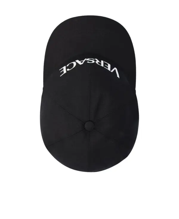 Versace Logo Embroidered Curved Peak Cap