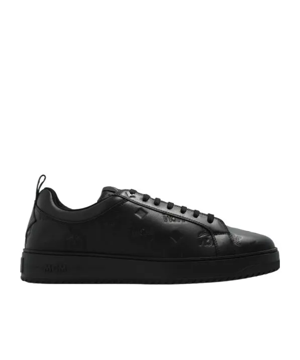 Mcm Embossed Lace-up Low-top Sneakers
