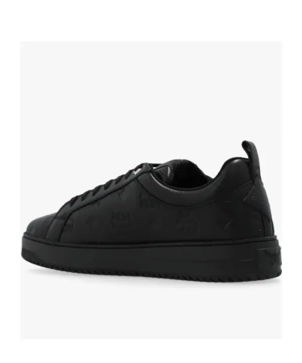 Mcm Embossed Lace-up Low-top Sneakers
