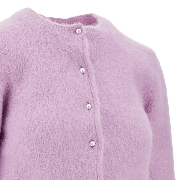 MAISON MARGIELA Cropped Knitted Cardigan - No