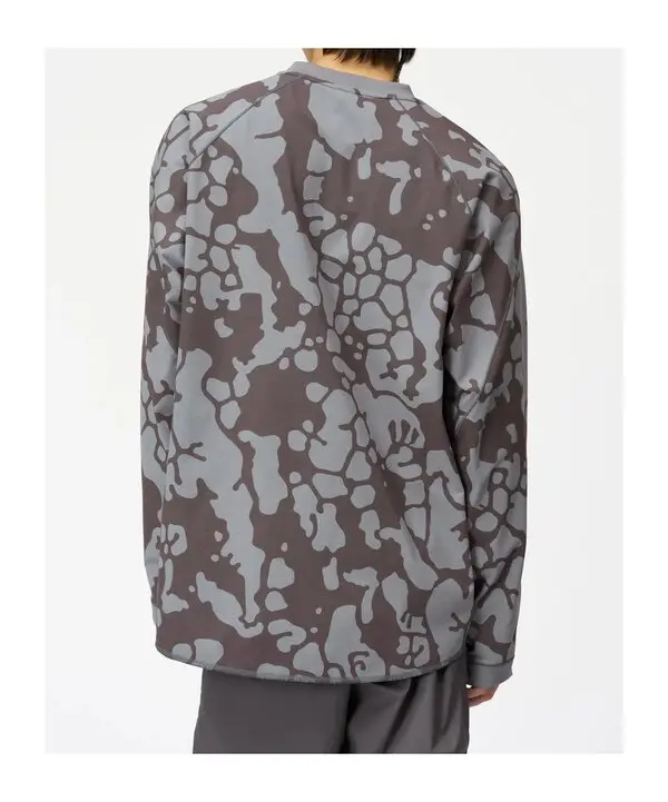 GOLDWIN Crew Neck Long Sleeve Sweater With Spiral Construction And Thumb Holes