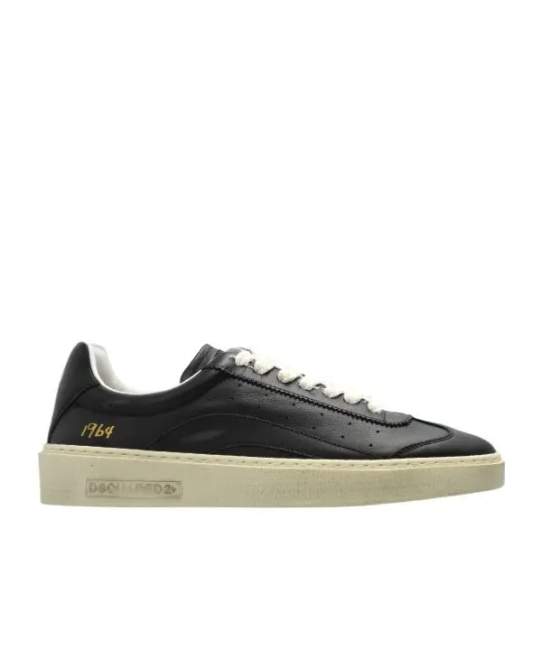 Dsquared2 Rider" Distressed Lace-up Low Top Sneakers - Black