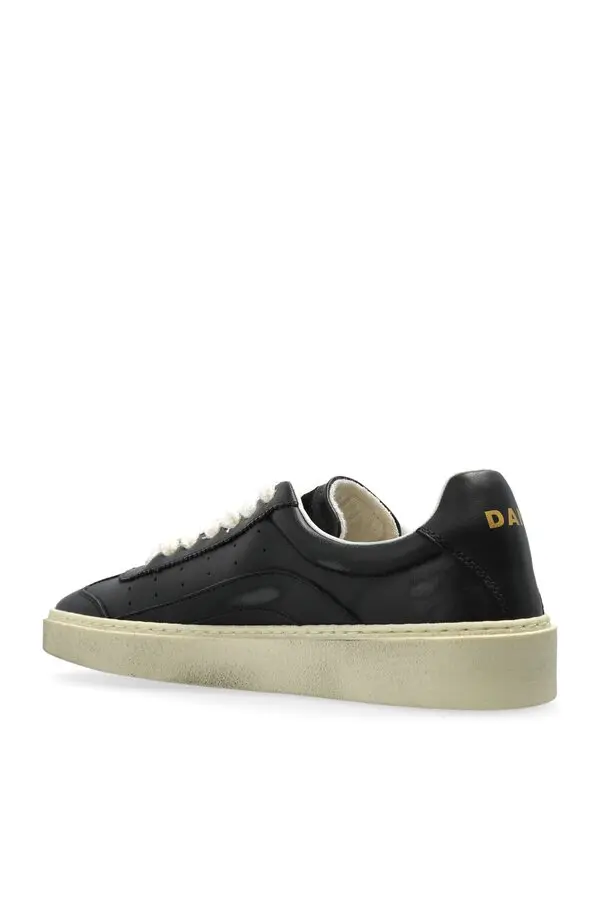 Dsquared2 Rider" Distressed Lace-up Low Top Sneakers - Black