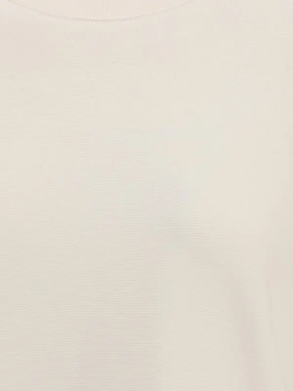 Max Mara Amici Short-sleeved Knitted Jumper - White
