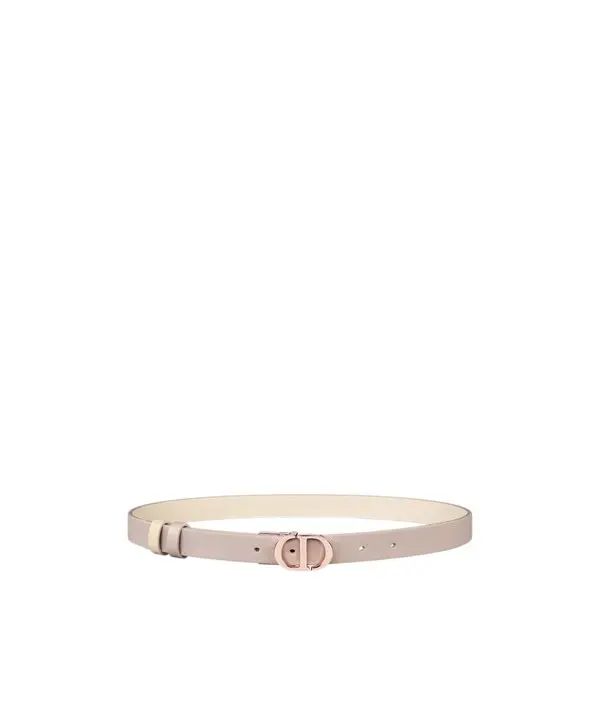 Dior 30 Montaigne Reversible Leather Belt With Cd Buckle - Pink/light Ivory