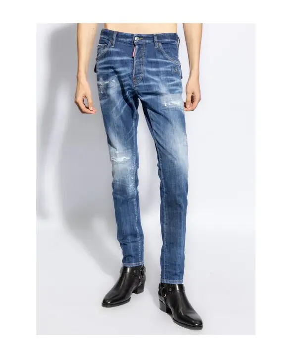 Dsquared2 Cool Guy Jeans With Logo Detail - Blue