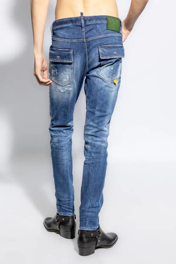 Dsquared2 Cool Guy Jeans With Logo Detail - Blue