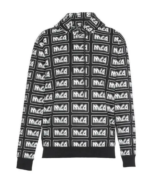 Alexander McQueen Printed Logo Hooded Sweater