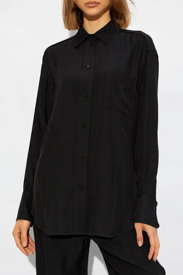 Victoria Beckham Long Sleeved Monogram Shirt