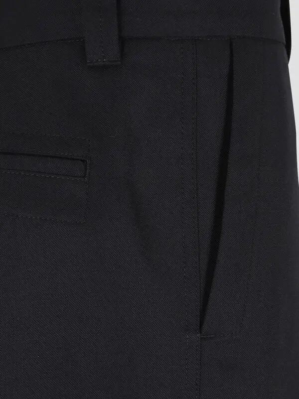 LEMAIRE Tailored Straight-leg Trousers - Black
