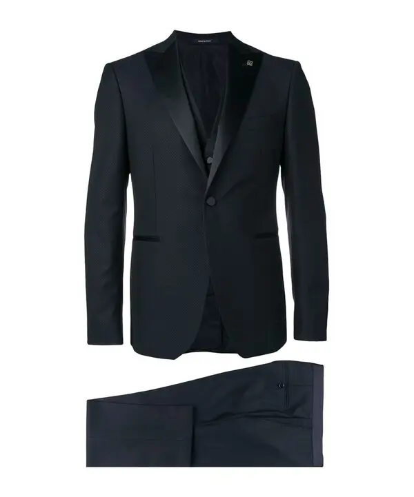 Tagliatore Three-piece Tuxedo - Black
