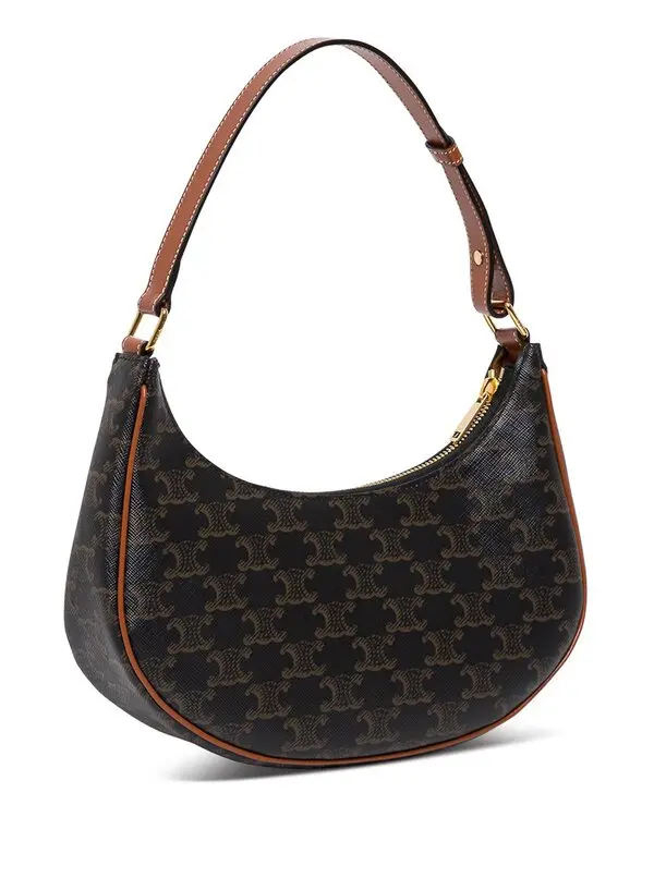 Celine Ava Bag In Triomphe Canvas And Calfskin