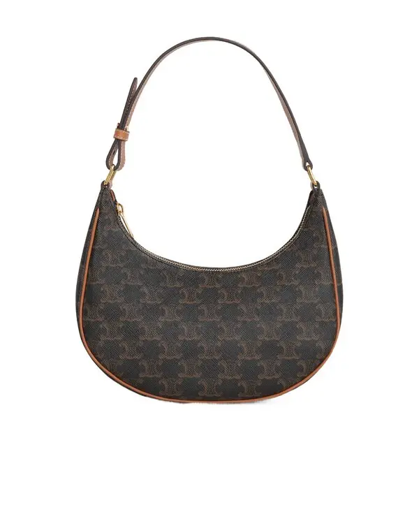 Celine Ava Bag In Triomphe Canvas And Calfskin