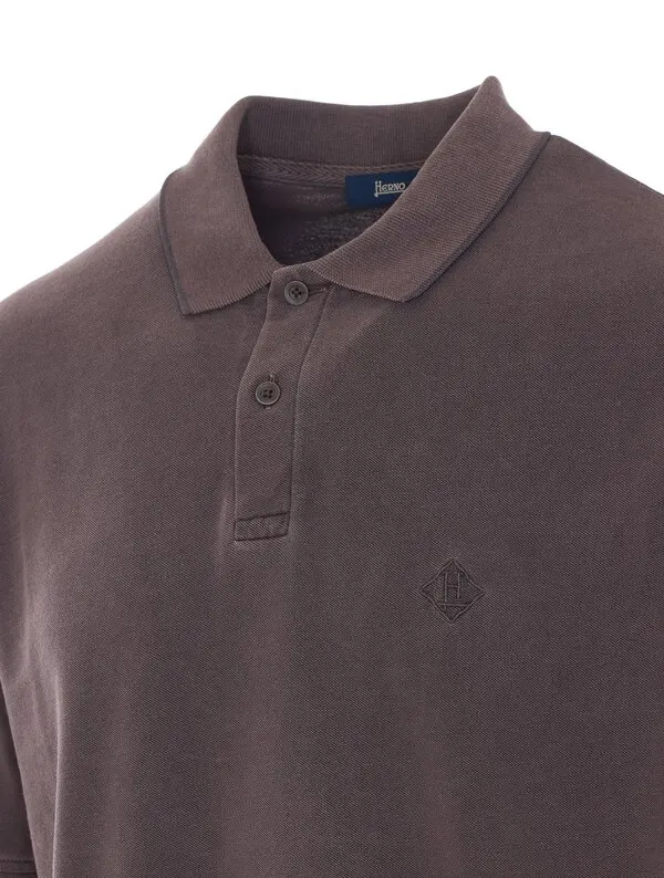Herno Regular Fit Logo Polo Shirt