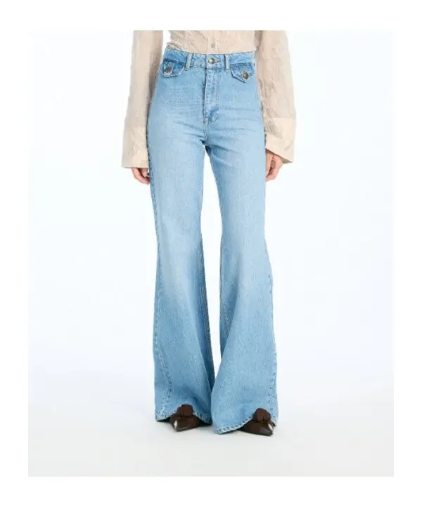 ROTATE BY BIRGER CHRISTENSEN High-waisted Flared Jeans